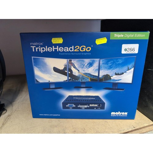 Matrox TripleHead2Go Model Number T2G-D3D-IF in box.