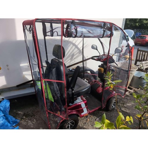 Rascal Pioneer Mobility Scooter with rain cover and charging cables ...