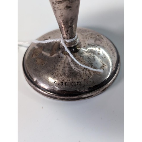 HM silver compote, hallmarks rubbed, ht. 10cm approx.