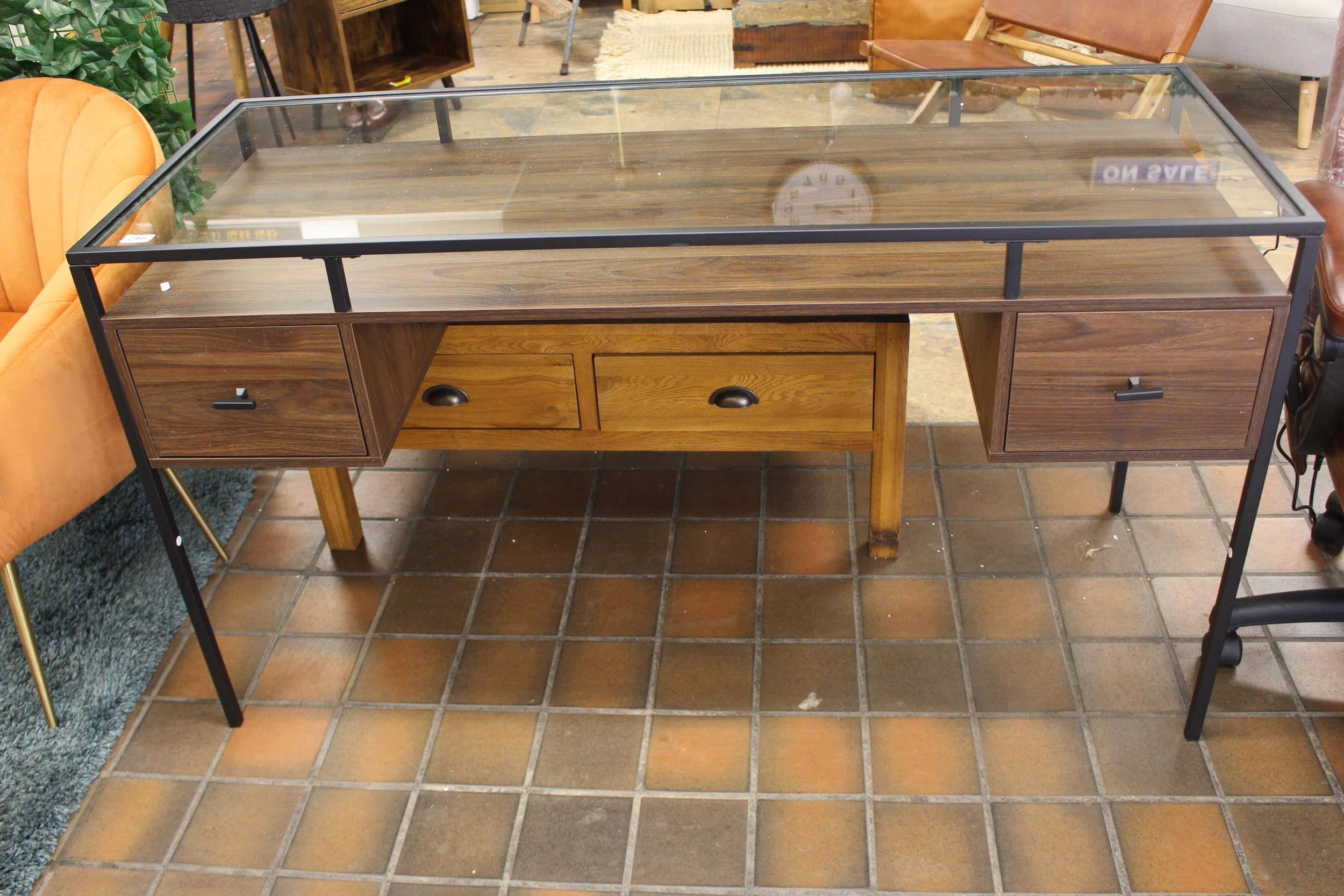 Blue Elephant Jurria DeskFrame Dark Walnut RRP 219.99
