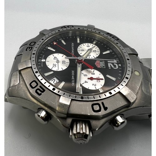 TAG HEUR AQUARACER GENTS WATCH MODEL CAF1110 SERIAL NUMBER GM8466 WATCH ...