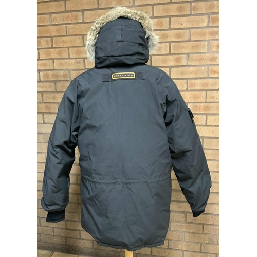 CANADA GOOSE BLACK EXPEDITION PARKA HERITAGE MENS JACKET MODEL 4660M ...