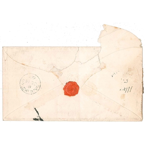 U.S.A.; 1862 cover to England, franked 1c (SG 60a), 3c (62b), 2 x 5c ...