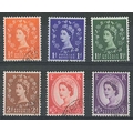 UK; 1957 Graphite set (6) v.f.u., SG 561-6 cat.£12.