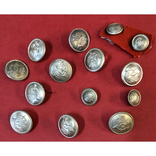 Postal Ephemera; packet of fourteen Danish postmen's buttons.