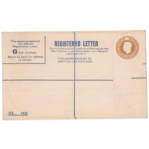 Postal Stationery; 1943 5½d registered envelope with "PIRIE, APPLETON ...
