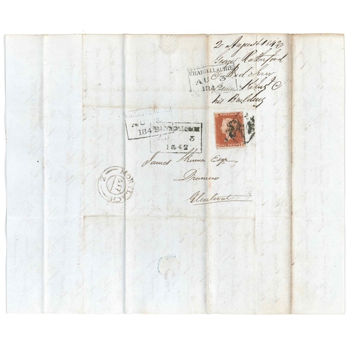 Scottish Postal History; 1842 (3 Aug.) entire from Richmond Limeworks ...