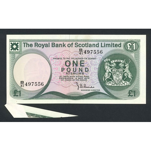 Banknotes; Scotland; Royal Bank of Scotland; 1978 (2 May) £1 note with ...