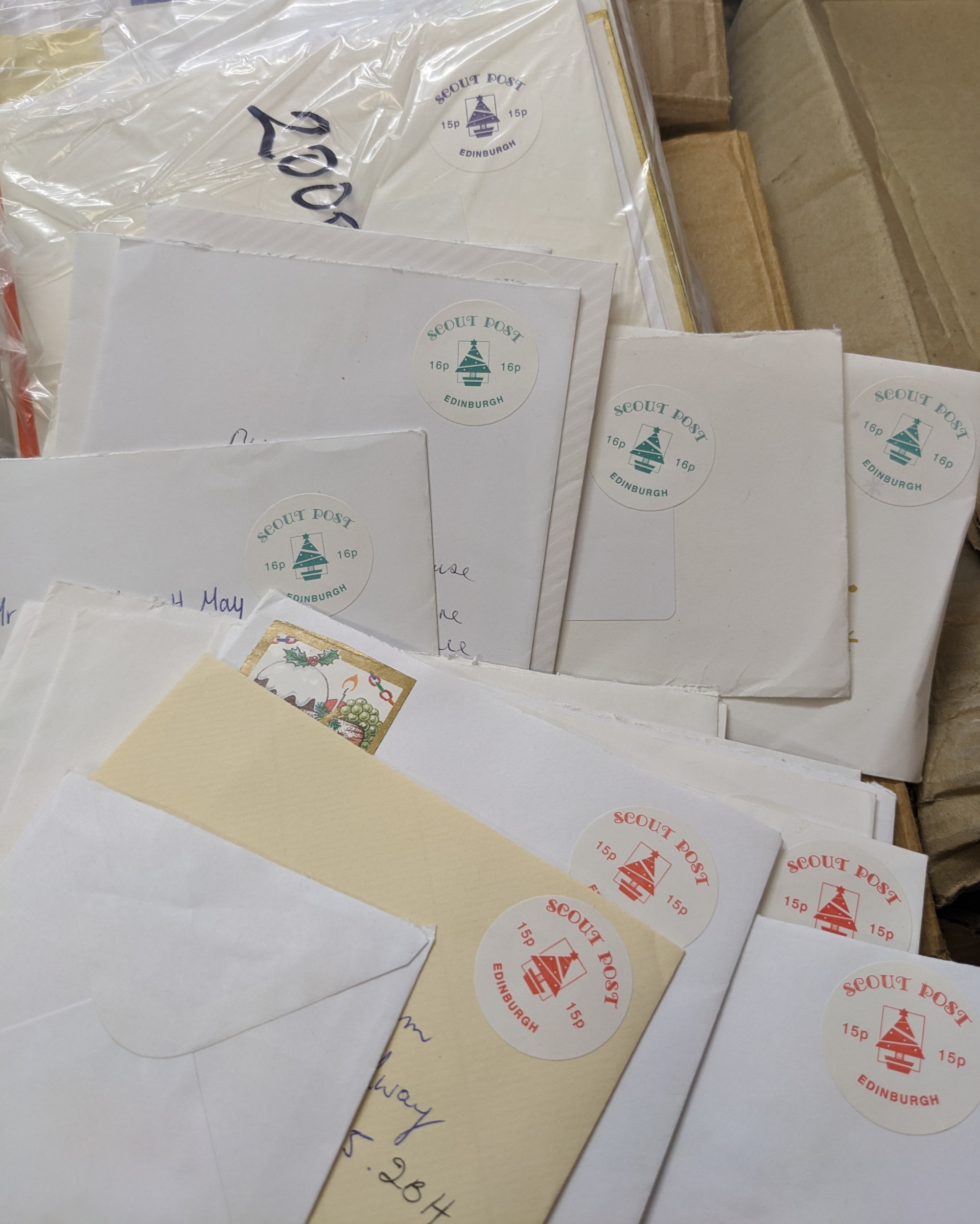 UK Cinderellas; large accumulation of Edinburgh Scout Post (authorised ...