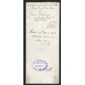UK Revenues; Law Courts; 1876 document (Curator Bonis) with 10/- Law ...