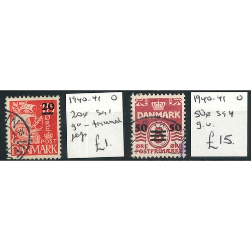 Faroe Islands; British Occupation; 1940-41 20ø on 15ø and 50ø on 5ø g ...