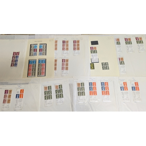 UK; selection of fine used decimal booklet panes (not off FDCs) on ...