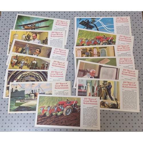 Trade Cards; Typhoo Tea; 1972 100 Years of Great British Achievements ...