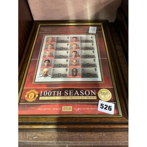MANCHESTER UNITED 100th SEASON STAMPS & MEMBERSJIP BOX