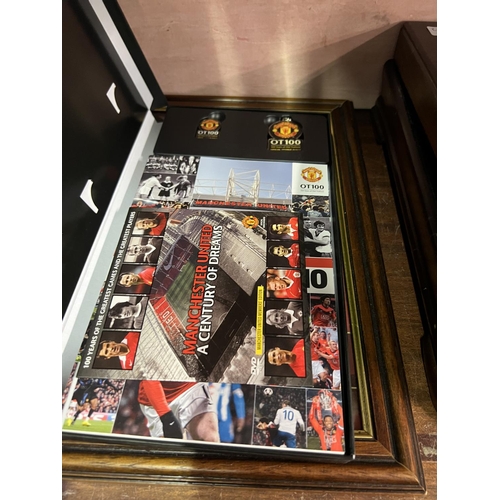 MANCHESTER UNITED 100th SEASON STAMPS & MEMBERSJIP BOX