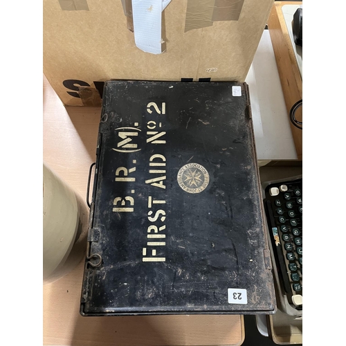 BRITISH RAIL MIDLANDS N.2 FIRST AID KIT TIN