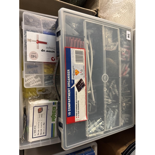 BOX OF HARWARE AND DIY ITEMS