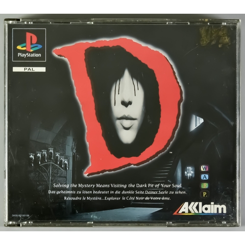 1996 Sony PlayStation - "D" 3 Disc Game, in original case with ...