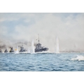 Eric Tufnell (1888-1978) - Watercolour - "Jutland, 31st of May, 1916, 3 ...