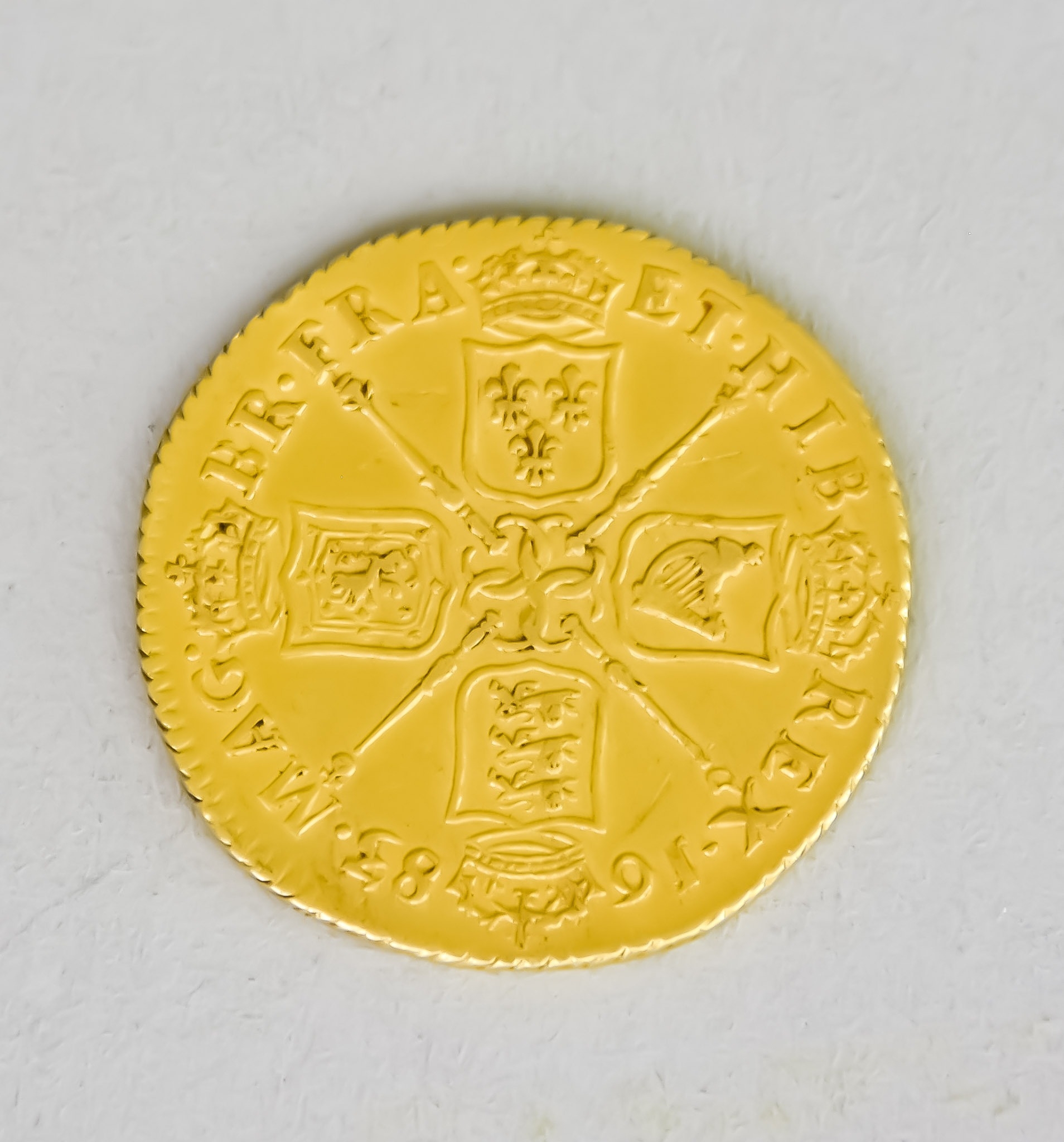 A Charles II (1660-1685) Gold Guinea, 1683, Tower Mint, 8.35g, very ...