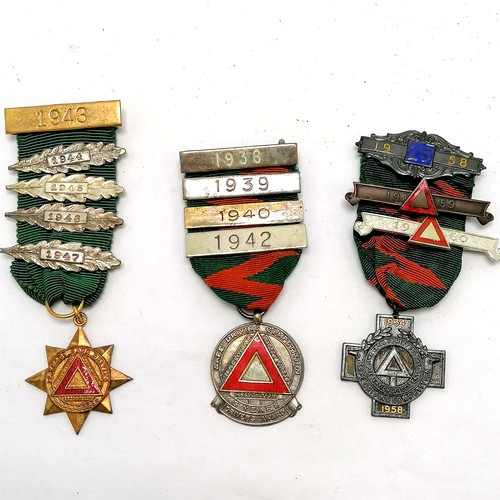 1943 \47 Safe Driving Competition Medal, 1938/42 silver Safe Driving ...