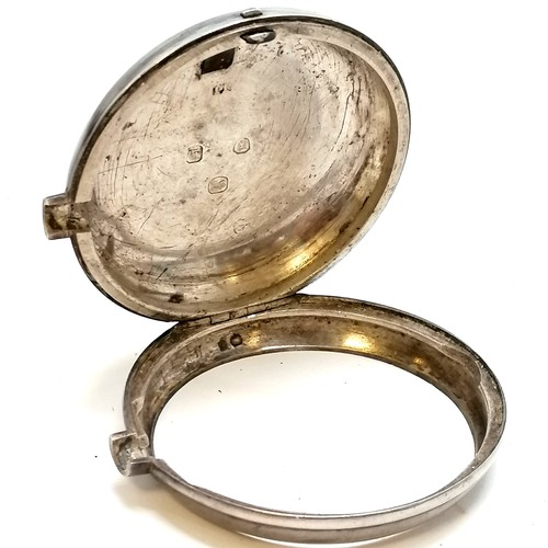 Antique double silver cased verge pocket watch by William Manning ...