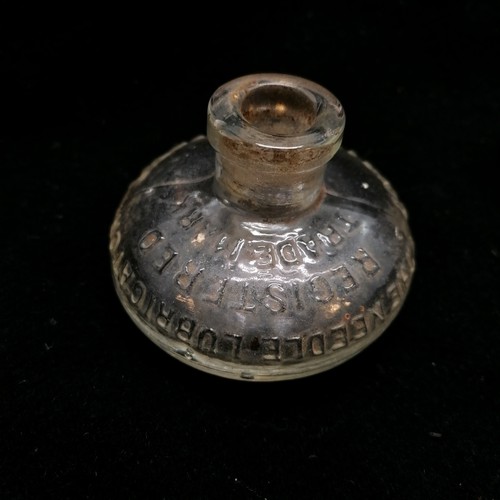 3 x antique Lieuvain's needle lubricator glass bottles - the ...