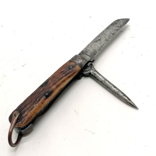 Walker & Hall antique naval pocket knife with sailors fid - 23cm long ...