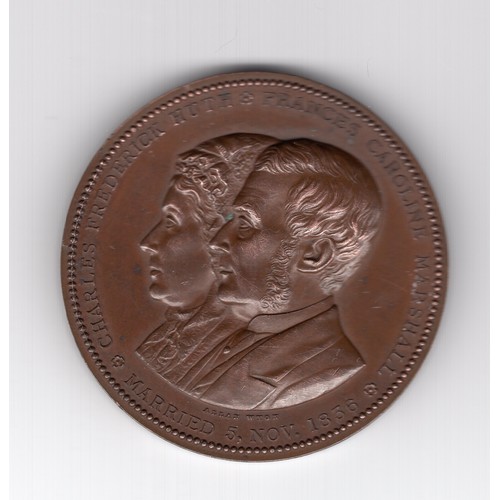 1886 bronze medallion by Allan Wyon (1843–1907) celebrating 50th ...
