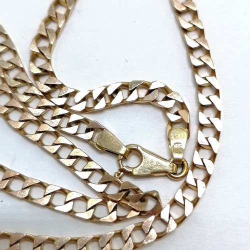 8ct (333) marked rose gold filed curb link neckchain - 60cm & 15.7g ...