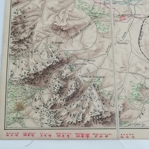 Stanfords Calpe Hunting map of the country near Gibraltar fold out ...
