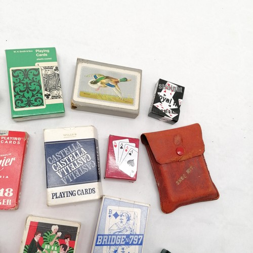 Collection of assorted playing cards, some in original wrapping, 1 set ...