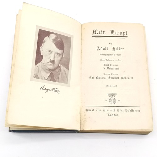 1939 Mein Kampf book by Adolf Hitler ~ unexpurgated edition (2 vols in ...