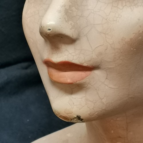 1930s Display head for Jacoll hats - slight damage to face otherwise in ...