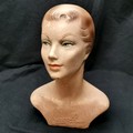 1930s Display head for Jacoll hats - slight damage to face otherwise in ...