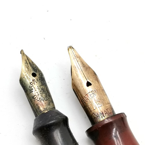 Qty of fountain pens inc 2 x Watermans, Conway Stewart, Croxley etc t/w ...