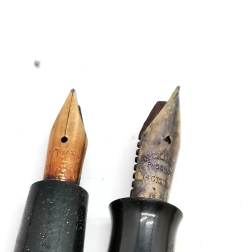 Qty of fountain pens inc 2 x Watermans, Conway Stewart, Croxley etc t/w ...