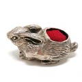 Silver marked rabbit pin cushion - 5cm long & 32g total weight ~ has ...
