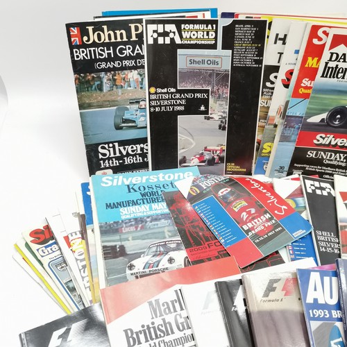 Qty of Silverstone programmes for F1 inc British Grand Prix etc