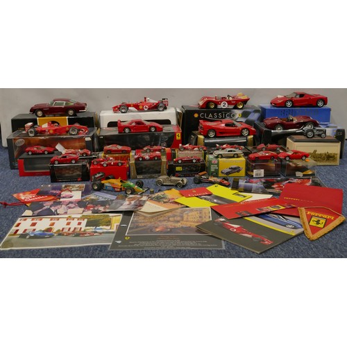 A collection of model cars, boxed including Classico Ferraris, Chrono ...