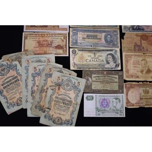 A quantity of various Continental and Commonwealth bank notes