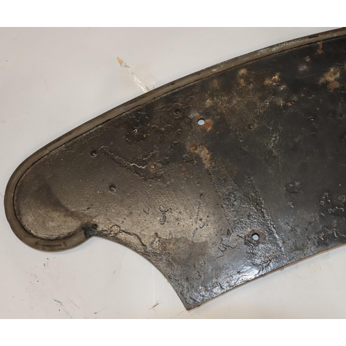 GWR arched brass and cast iron steam locomotive name plate "King Edward ...