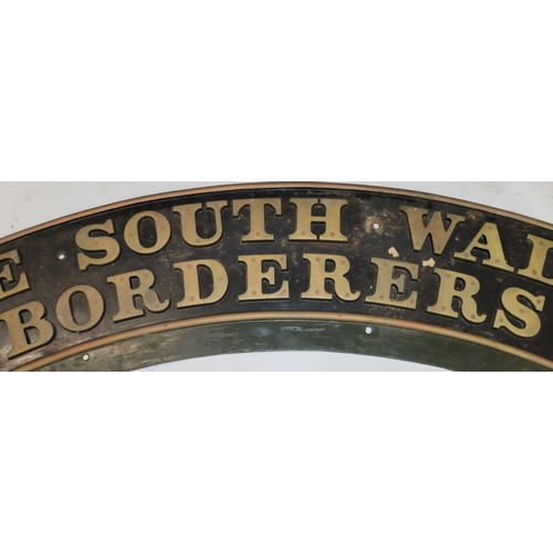 GWR arched brass and cast iron steam locomotive name plate "The ...