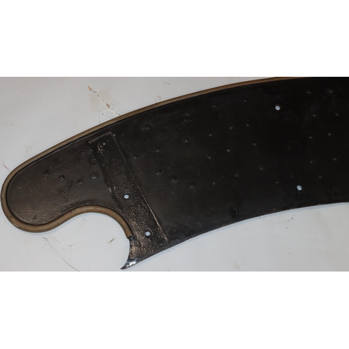 GWR arched brass and cast iron steam locomotive name plate "The ...