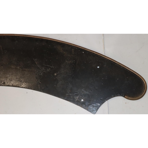 GWR arched brass and cast iron steam locomotive name plate "Cardiff ...