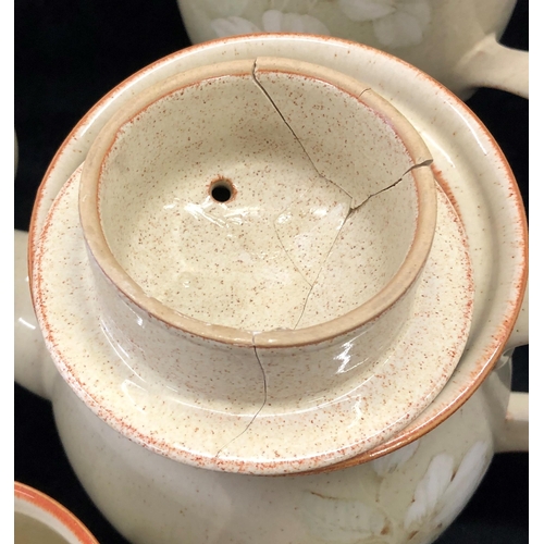 A Denby Coloroll pattern part service, 6 large oval plates, 1 large ...