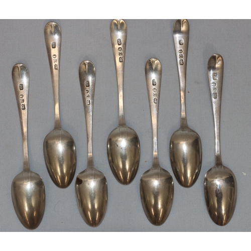 A set of 7 George III silver Hester Bateman teaspoons, London 1809 ...