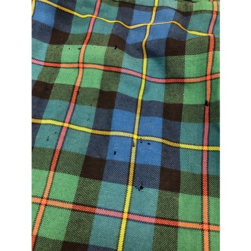 A Scottish kilt with Kiltmakers (Inverness) ltd label, 50cm long, waist ...
