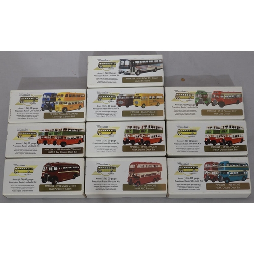 10 Marsden resin model bus kits 1:76 scale (all boxed)