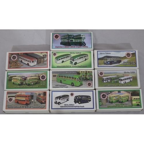 10 Little Bus Company resin 1:76 scale bus kits (all boxed)